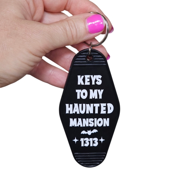 Handmade | Accessories | Keys To My Haunted Mansion Retro Motel ...